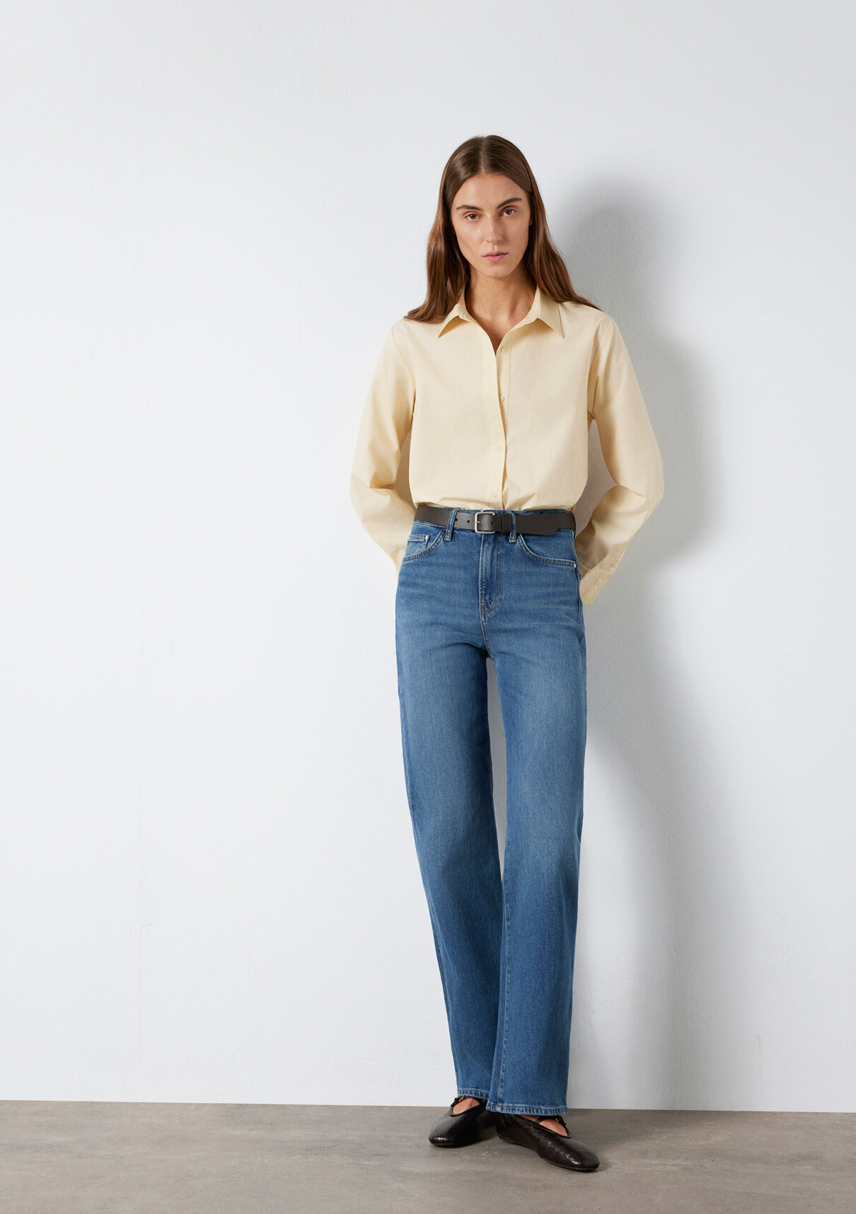 Джинсы широкие 