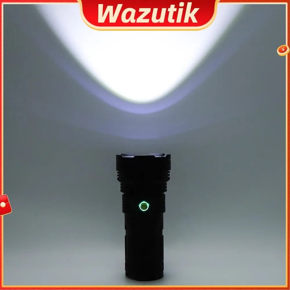 Фонарь ручной P90 LED, 4800LM, алюминиевый корпус, влагозащита IP20, зарядное устройство