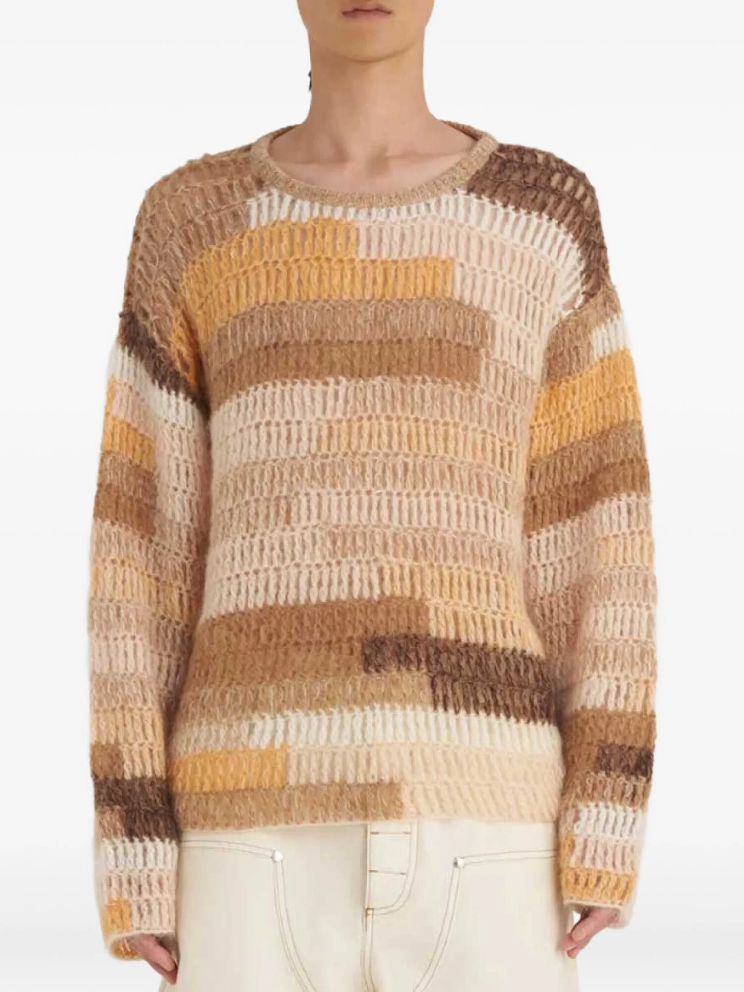 Свитер Etudes Patchwork knitwear, размер 46, , разноцветный — фото 1