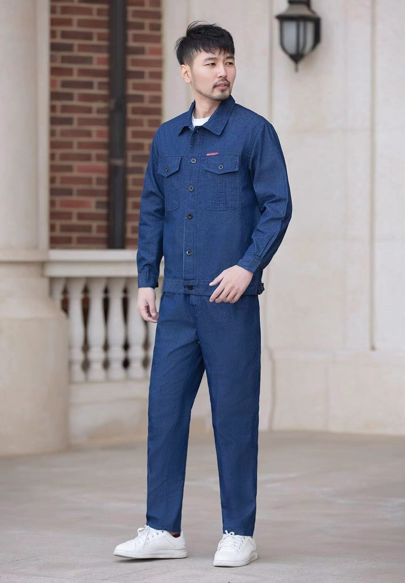 Комбинезон, полиэстер, хлопок, мужской, для сварки, с вышивкой, 160 размер