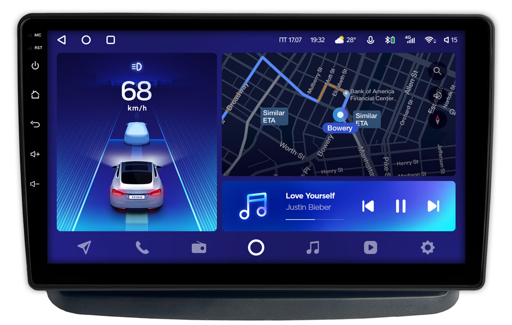 Штатная магнитола Teyes CC2 PLUS 6/128 10" RM-10-059 Fiat Doblo 2000-2015 Android 10 (4G-SIM, DSP, QLed)