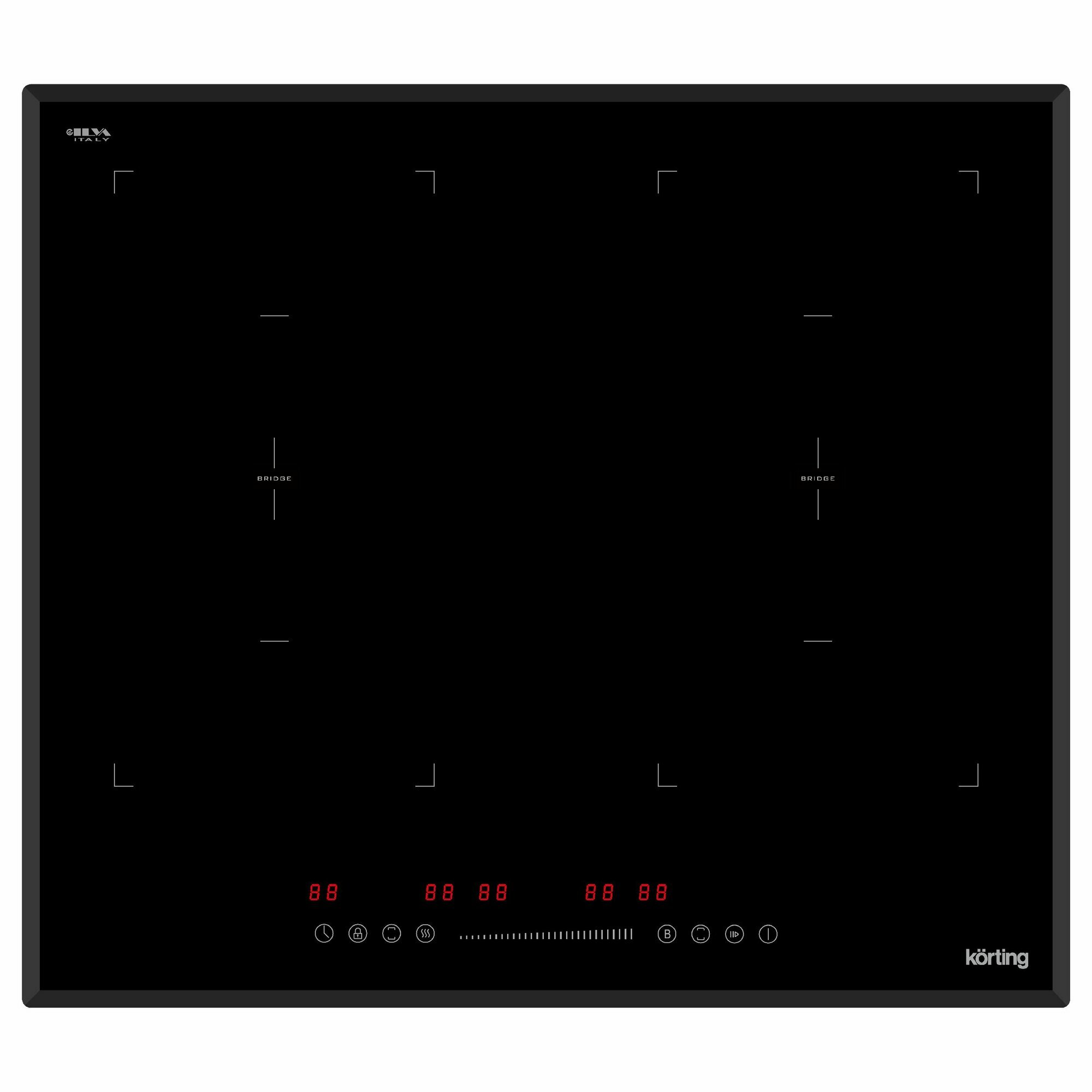 Варочная панель Korting HIB 64470 B, индукционная, стеклокерамика, черная