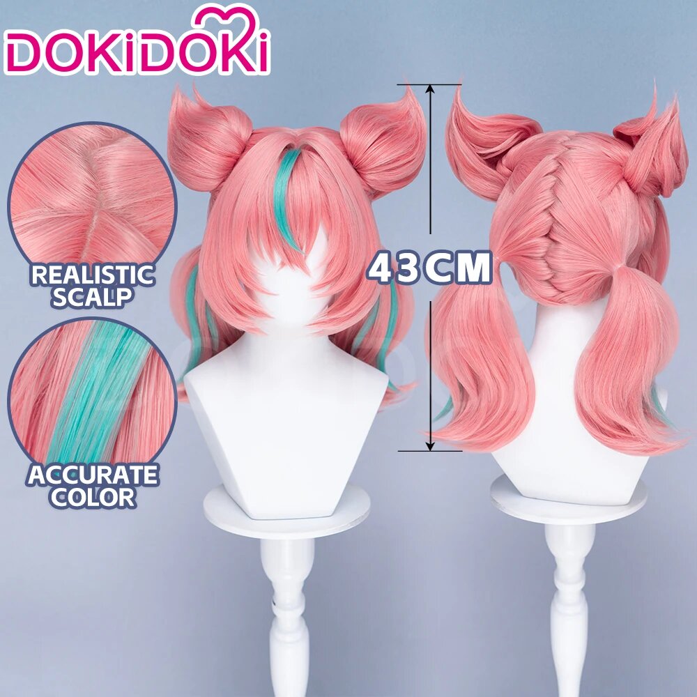 Косплей парик Aria Nangong Yu Sunna Remielle Ramiel Розовый, Integrated ponytail, IN STOCK
