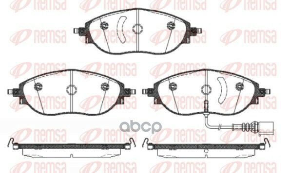 1470 01 колодки дисковые п VW Passat 1.4TSI-2.0TSI/3.6FSI/1.6TDi-2.0TDi 10> Remsa арт. 147001