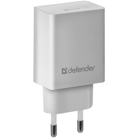 Сетевой адаптер Defender EPA-10 белый, 1хUSB, 5V/2.1А, пакет