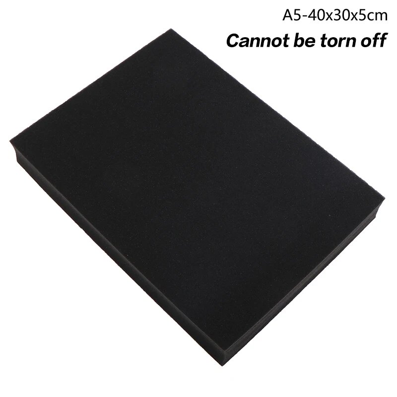 Пенопласт для инструмента черный 40x30x5 см