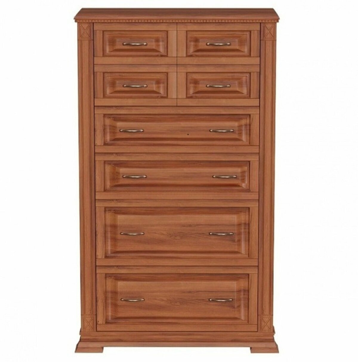 Комод для хранения вещей из массива сосны Верди PREMIUM 222, 90x40x150 дуб 2
