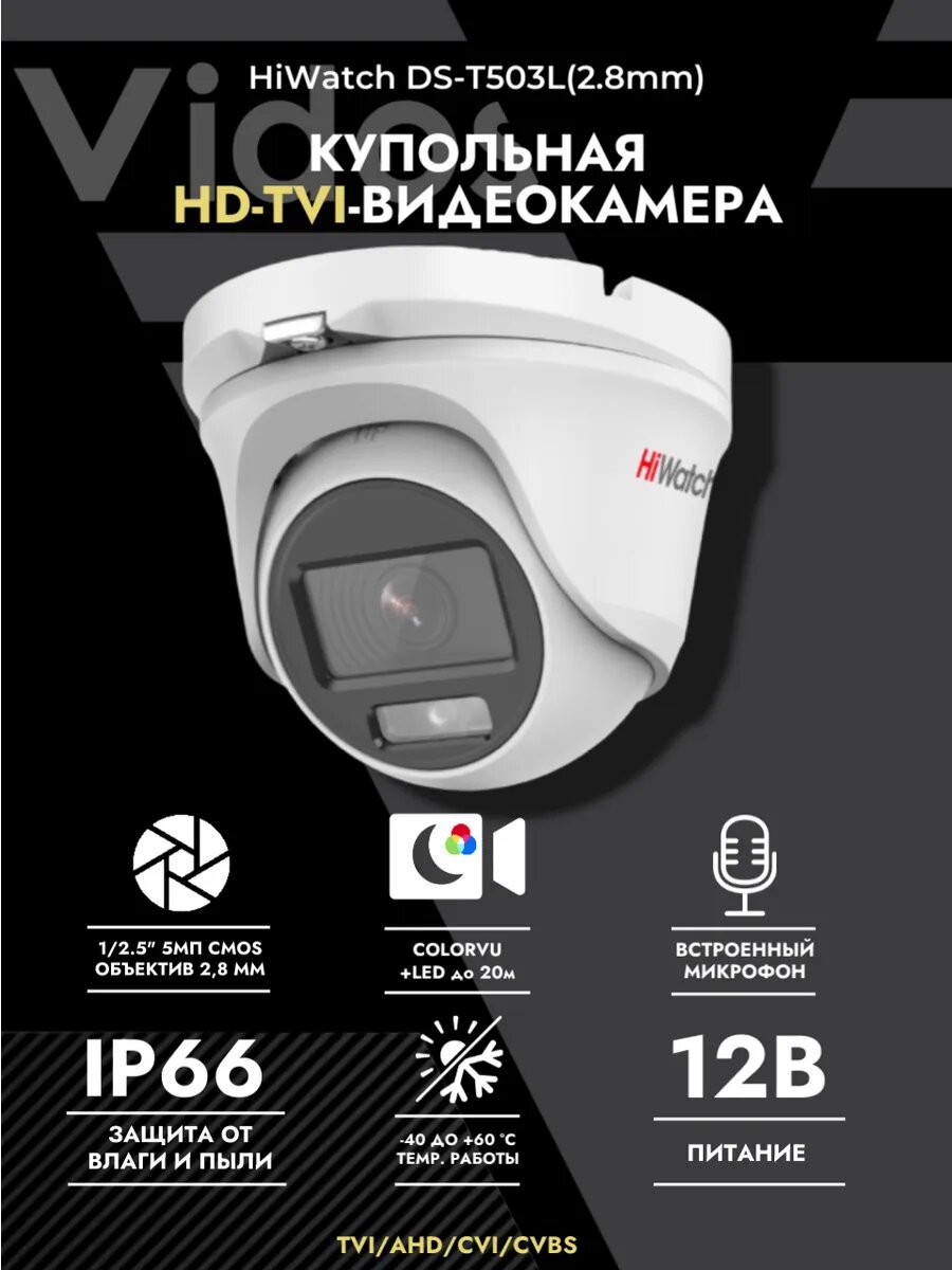 DS-T503(L)(2.8mm) Видеокамера