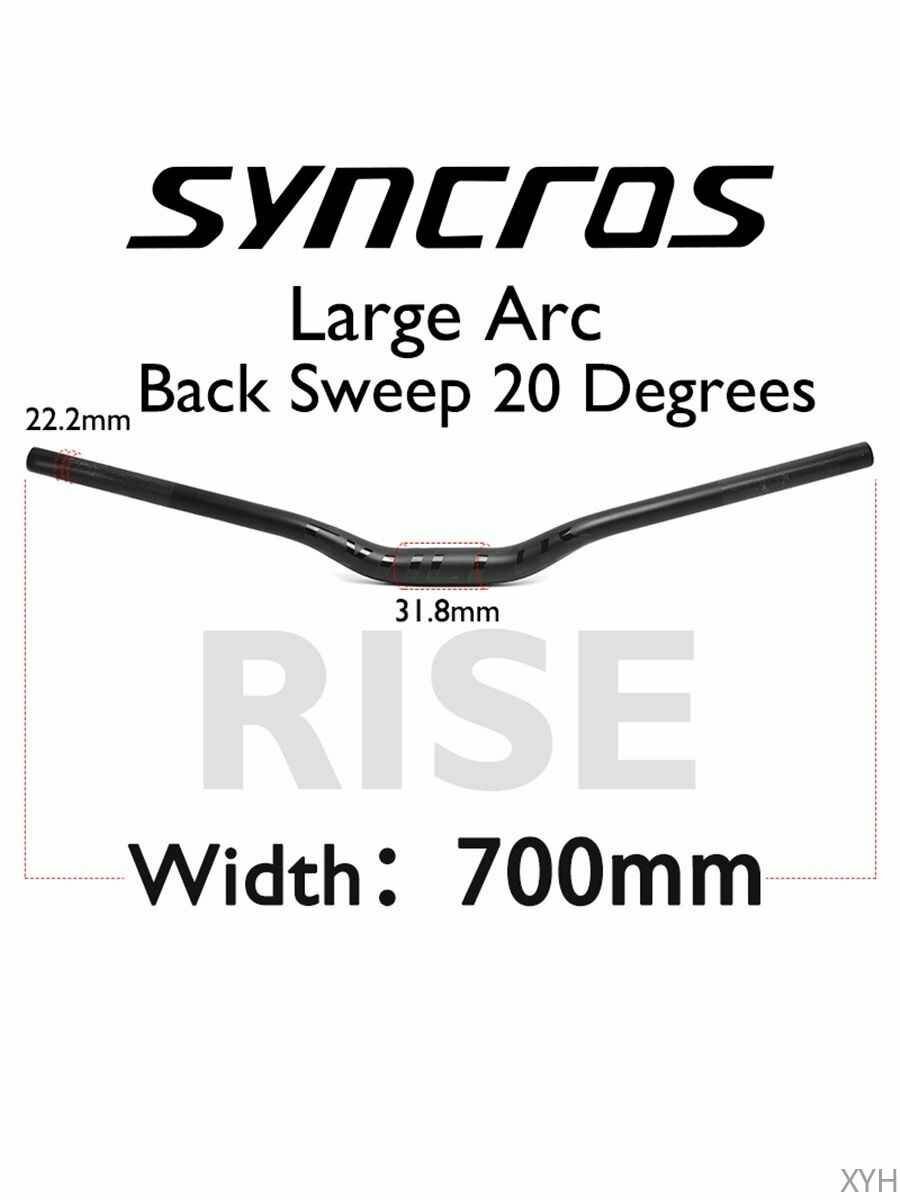 Syncros-Полностью углепластиковый руль для горного велосипеда MTB