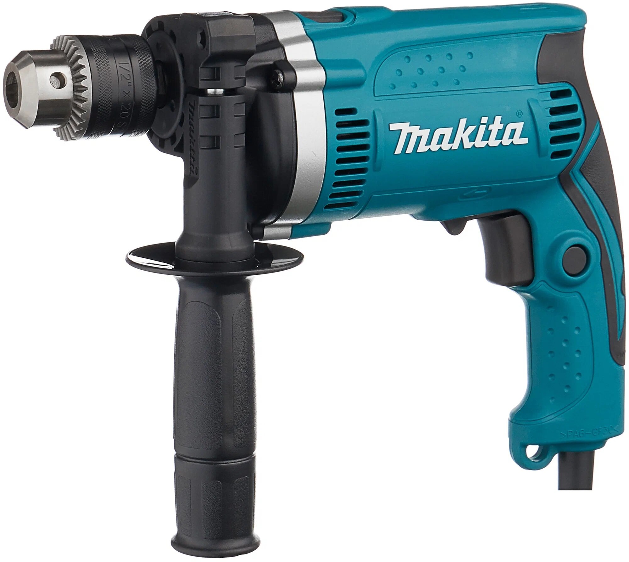 Дрель ударная Makita HP1630K 710Вт патрон: кулачковый реверс (кейс в комплекте)