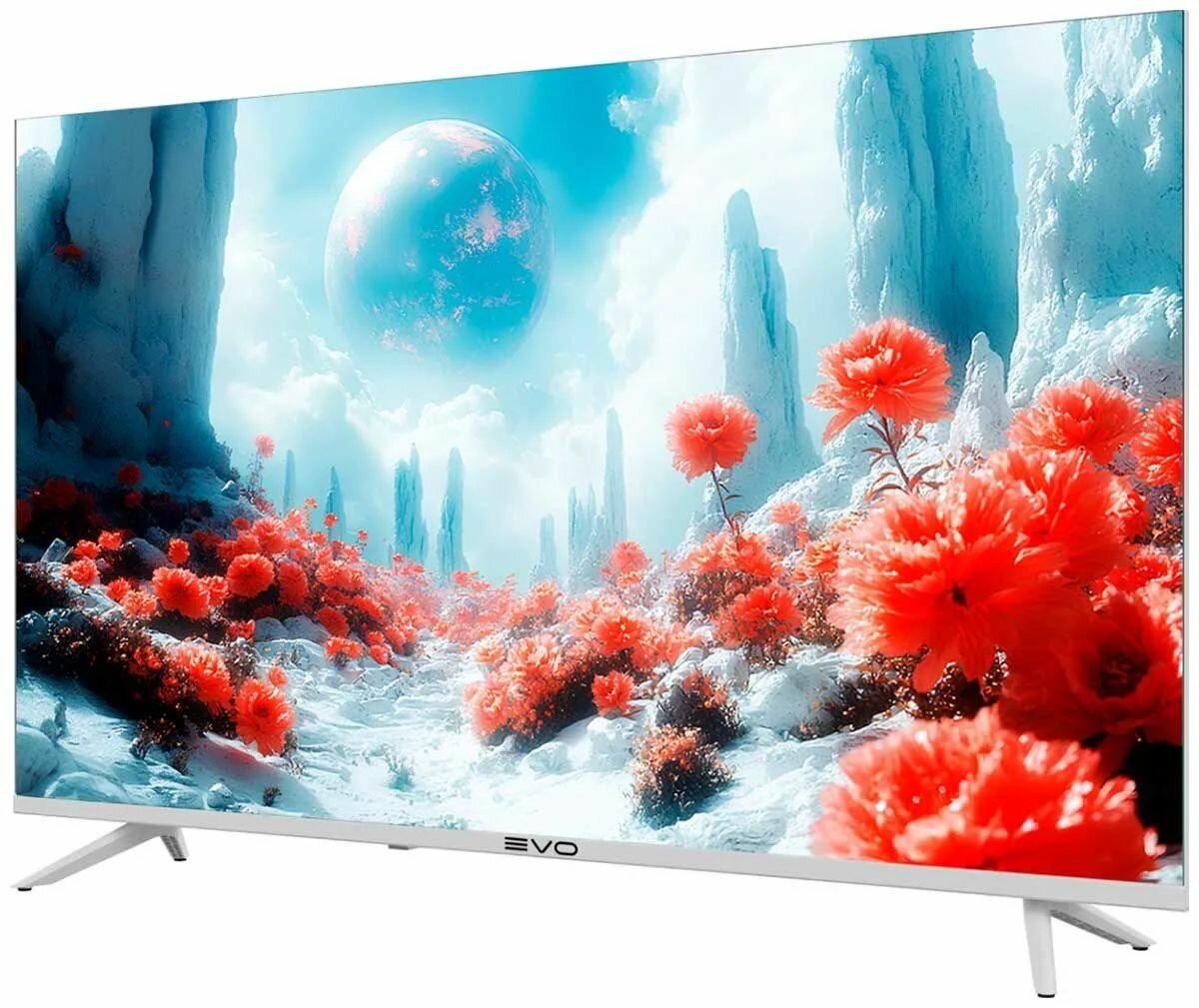43" (109 см) Телевизор EVO TV 43, FullHD 1920x1080, Smart TV, белый