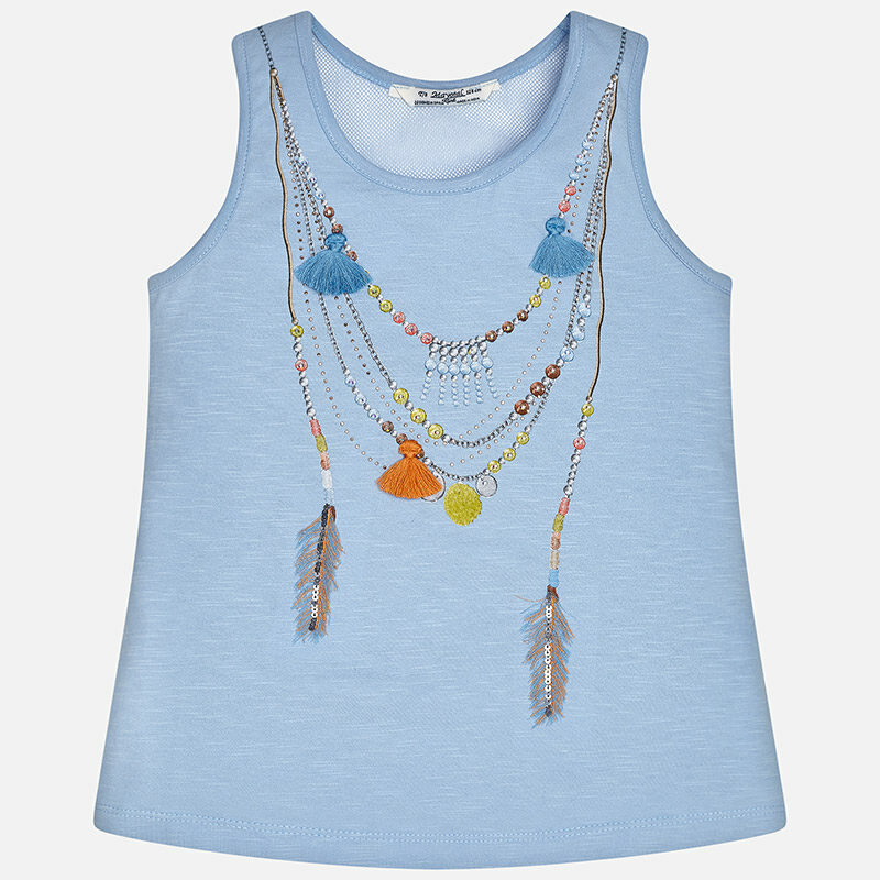 Майка с аппликацией