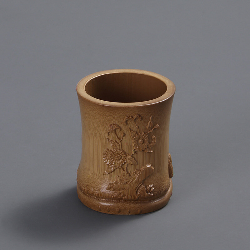 Ручная работа: бамбуковая чайная трубка, аксессуары для чайного сервиза, трубка для хранения принадлежностей для чайной церемонии, креативный держатель для ручек из бамбука и ротанга, корзина для палочек для еды.