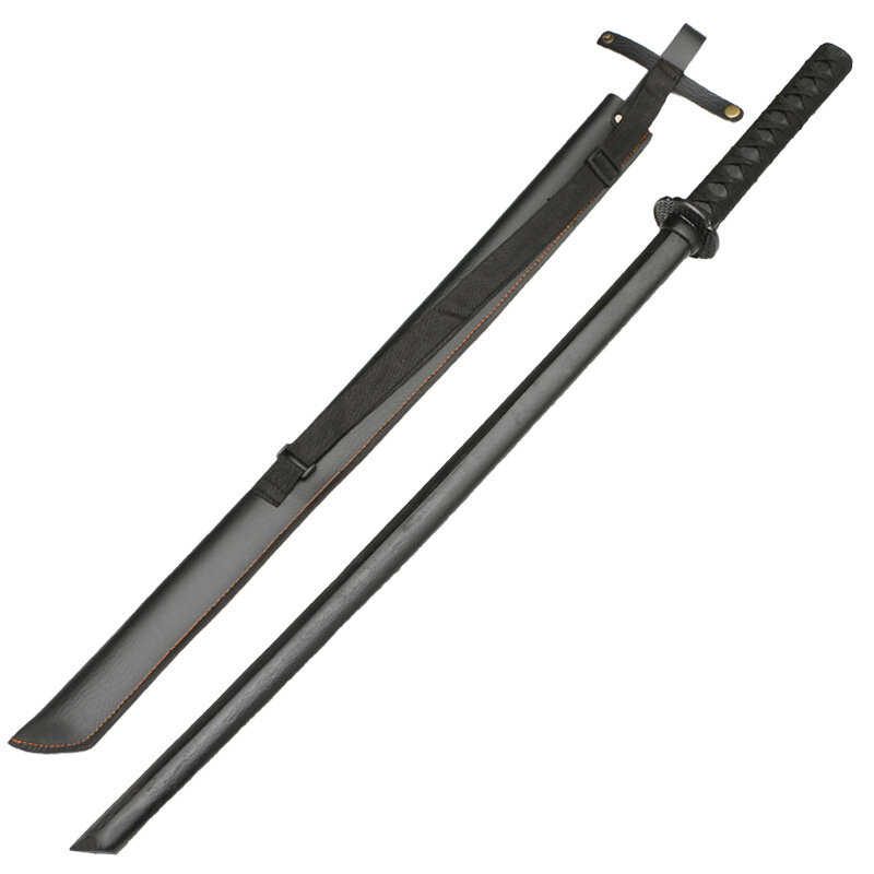 Японский деревянный меч для иайдо, тренировок и выступлений, меч из массива дерева для айкидо с чехлом, реквизит для косплея для взрослых и детей.