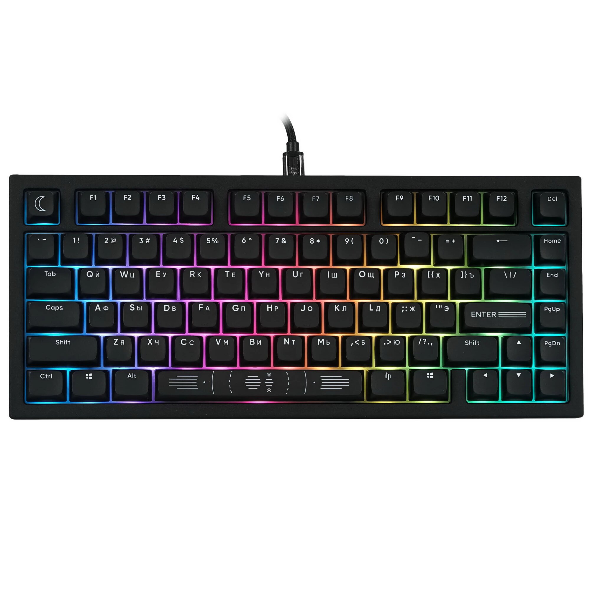 Клавиатура проводная Дарк Проджект Zeno [DP-CM81ZBC], механическая, черный