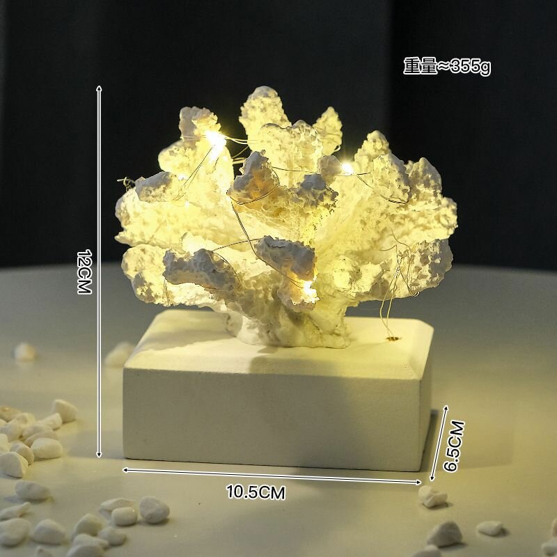 Стеклянные украшения для аквариума, разноцветные кораллы из смолы для оформления аквариума.