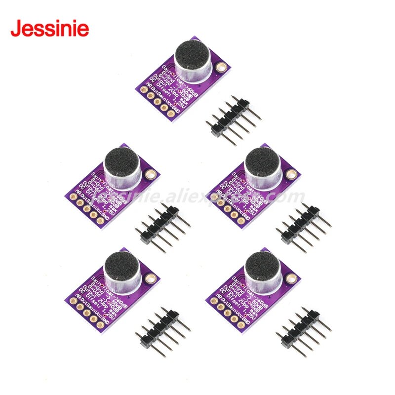 Модуль усилителя микрофона MAX9814 MAX4466 для Arduino (5 шт./1 шт.)