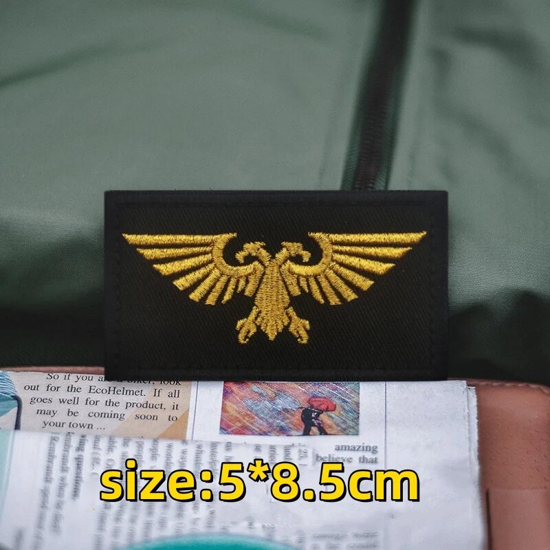 Вышивка накладка с орлом, 5*8.5 см, TH019-V01576-1