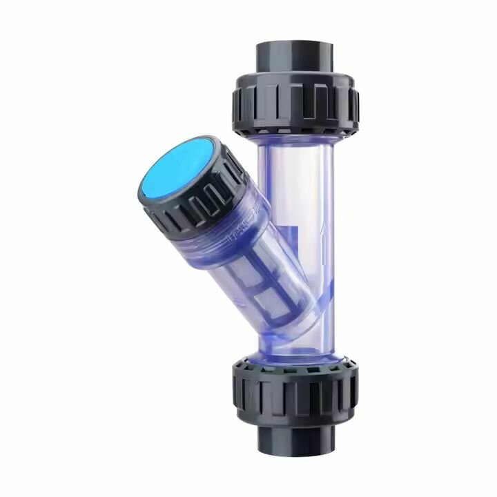 Фильтр сетчатый ПВХ(PVC-U) PPF-25 DN25 с разборными муфтовыми окончаниями под клеевое соединение/холодную сварку