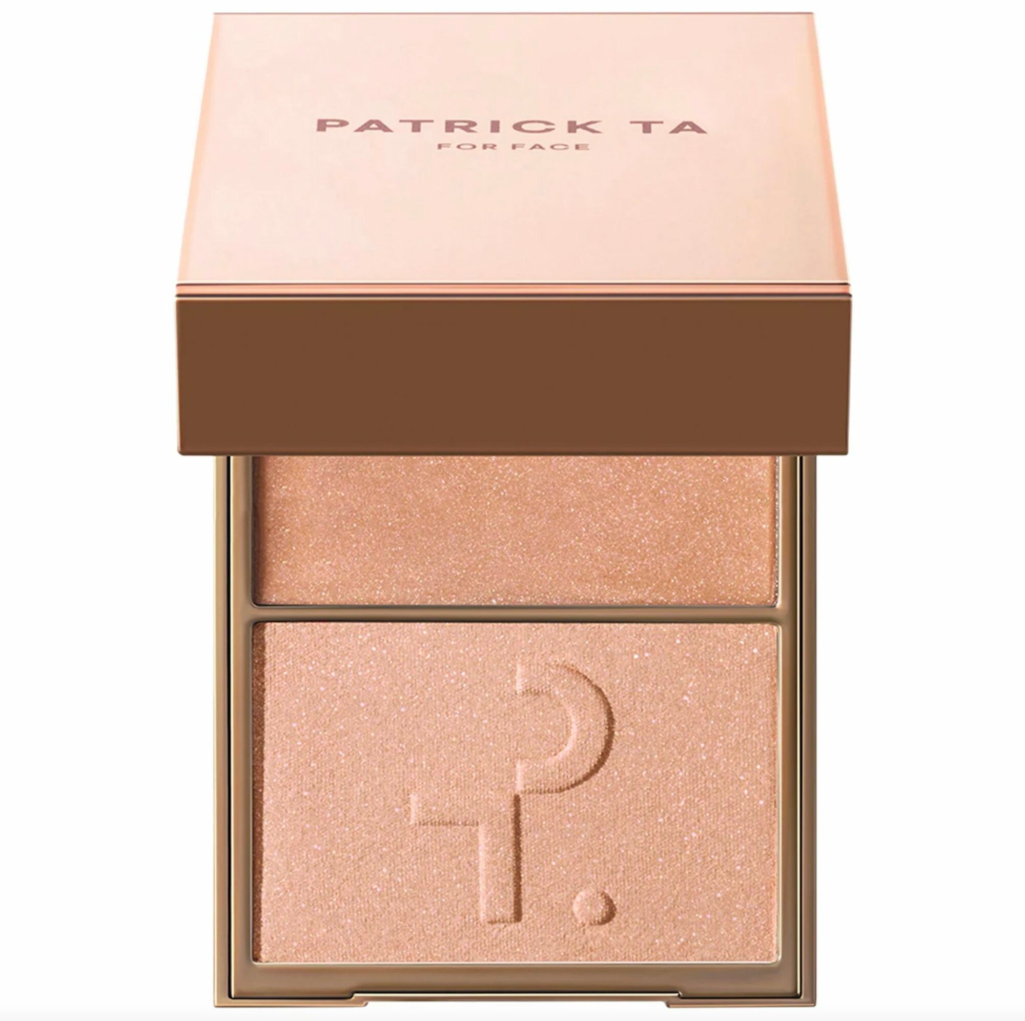 PATRICK TA Палетка хайлайтеров Major Glow Creme & Powder Light Reflecting Translucent Highlighter Duo (Daddy)