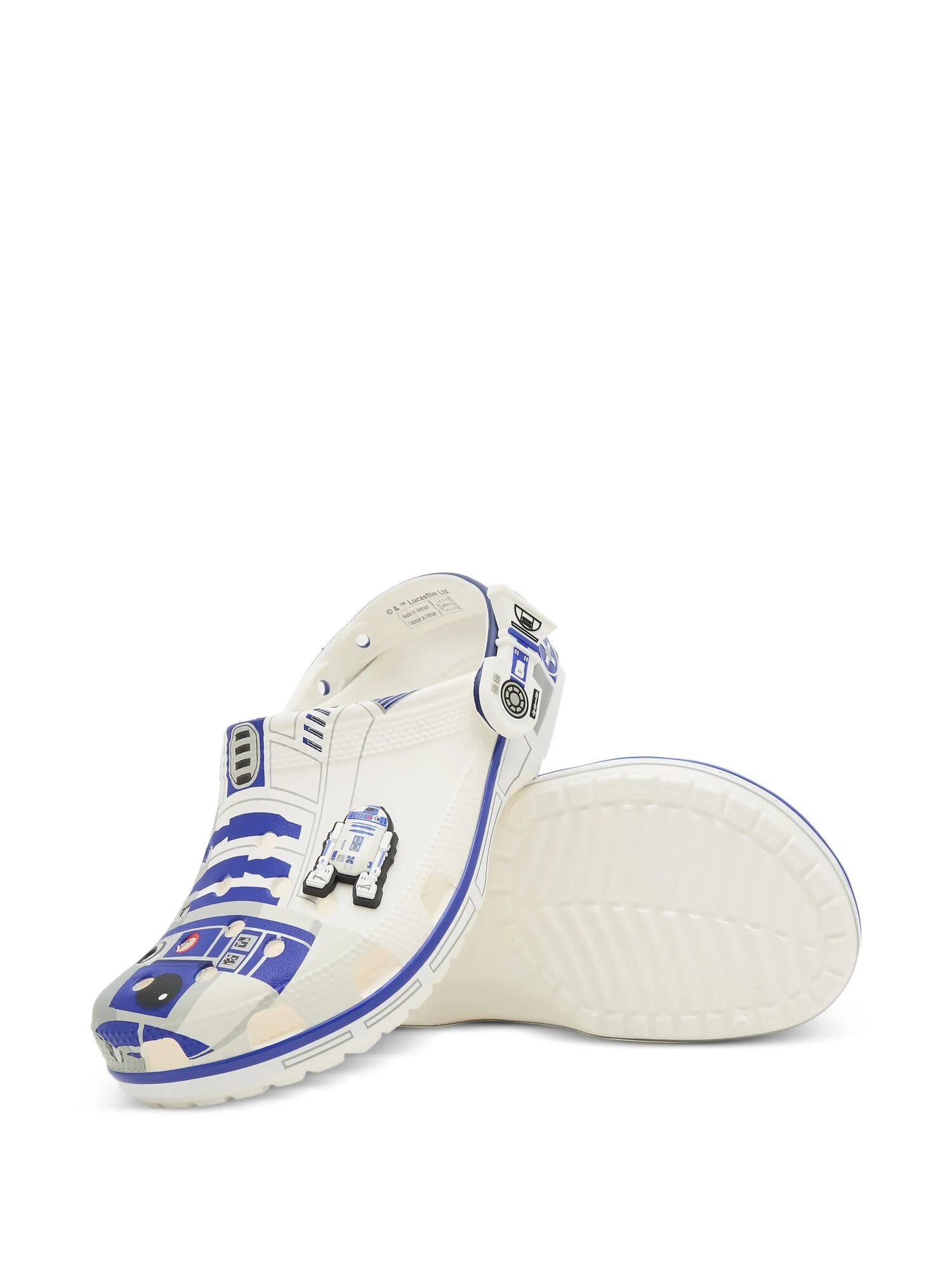 Мюли Crocs Crocs Classic Clog "Star Wars R2-D2", размер 9 UK, бежевый/белый — фото 1