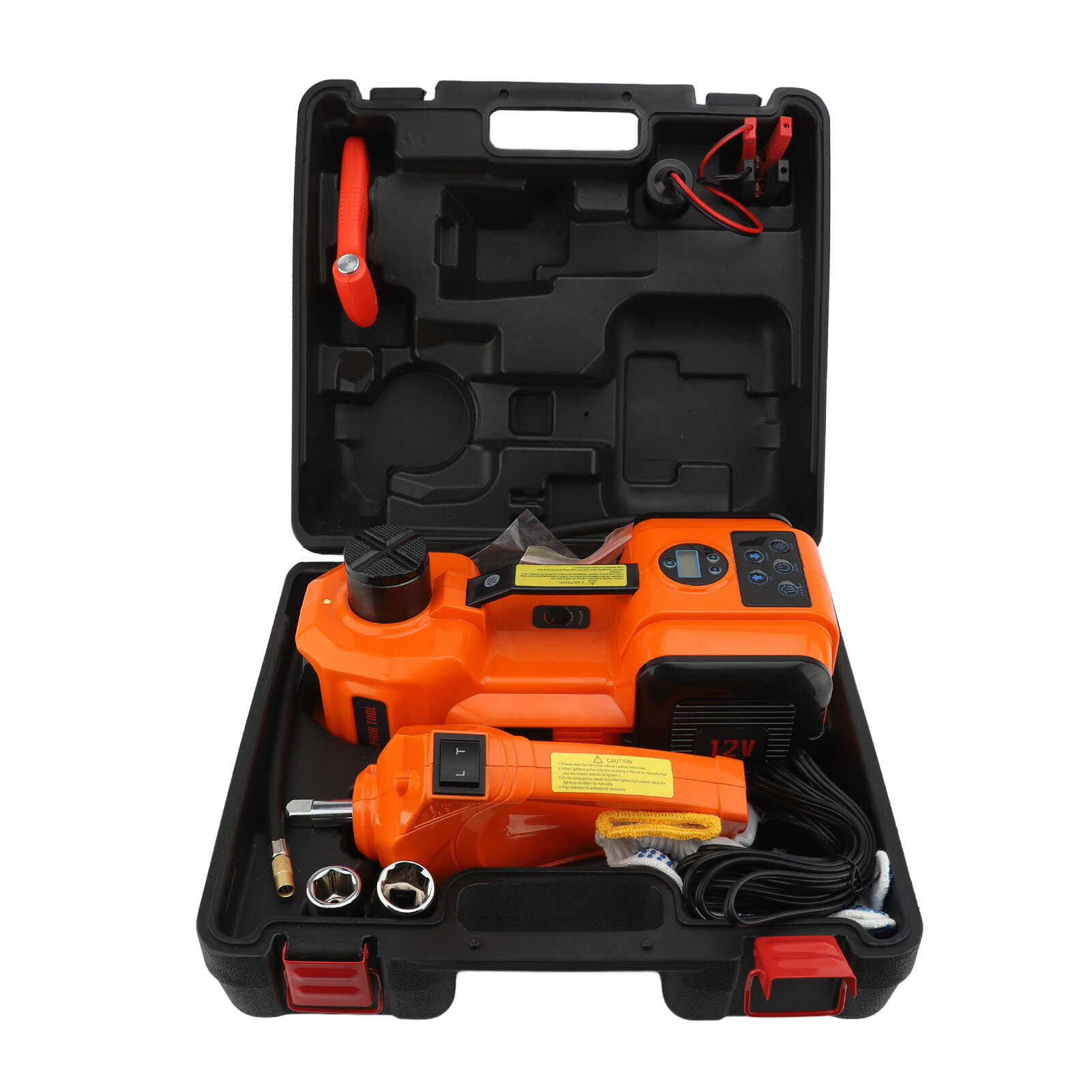 Электрический гидравлический домкрат 12 В с цифровым дисплеем, 5-тонный автомобильный домкрат с гаечным ключом и функцией накачивания 135-360 мм 155-450 мм 235-530 мм