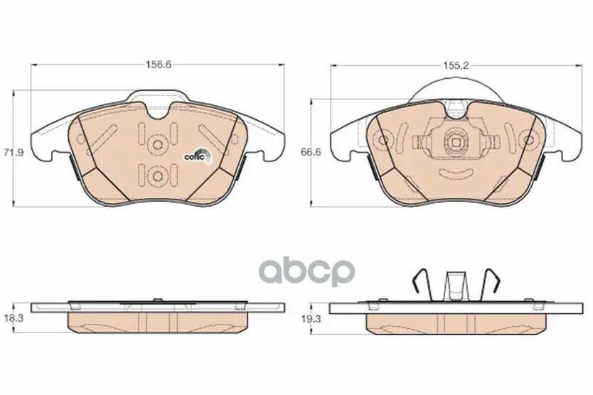 Колодки тормозные дисковые FORD: GALAXY 1.6 EcoBoost/1.6 TDCi/2.0/2.0 Flexifuel/2.2 TDCi/2.3 06-, MONDEO IV 1.6 EcoBoost/1.6 .