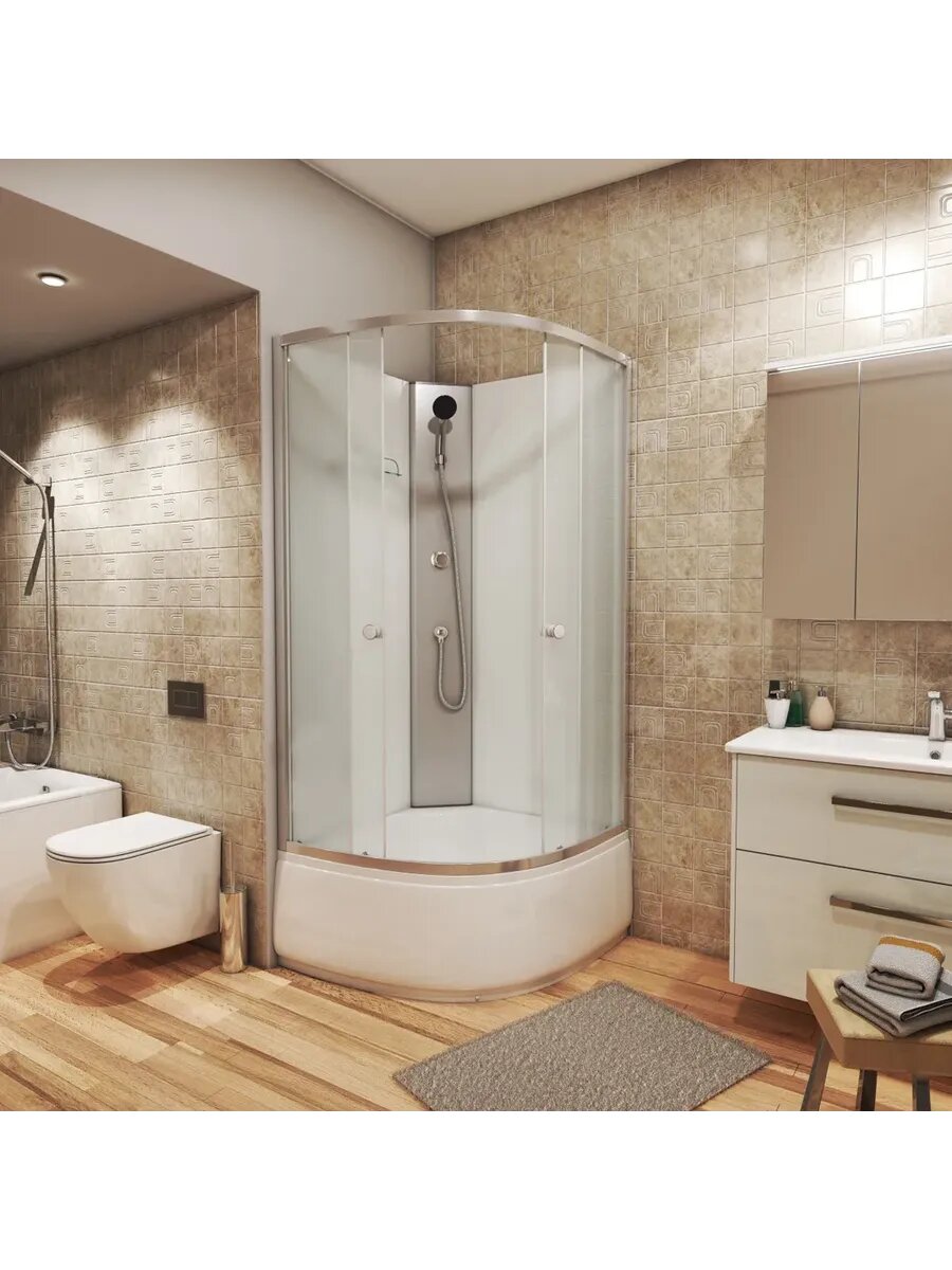 Душевая кабина Niagara, размер 80 х 80, с акриловым поддоном, угловая.
