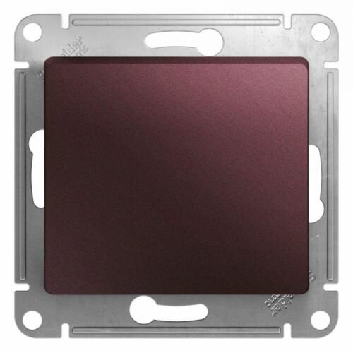 Выключатель Systeme Electric (schneider Electric) SCHNEIDER ELECTRIC GLOSSA 1-клавишный сх.1, 10AX, механизм, баклажановый, GSL001111