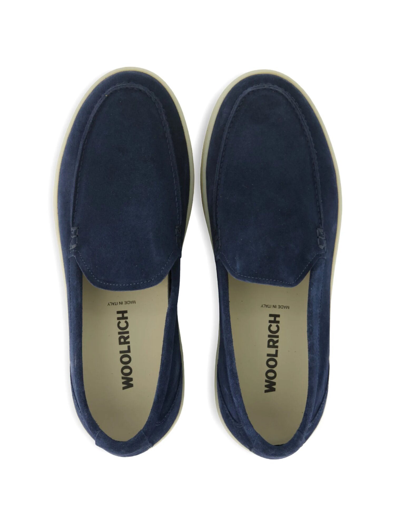 Лоферы Woolrich Calf leather loafers, размер 43, синий — фото 1
