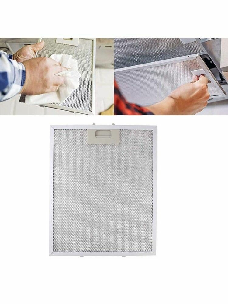 Металлический жироулавливающий фильтр для вытяжки, 294 мм x 250 мм
