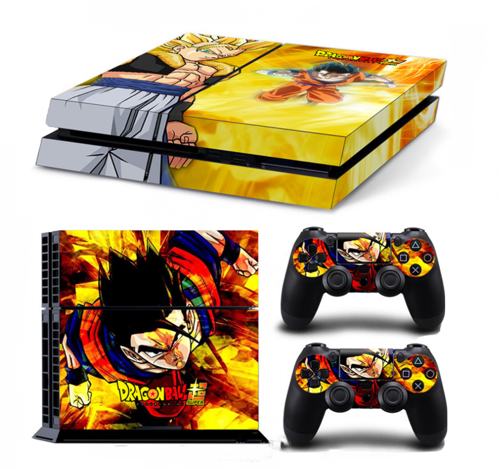 Виниловая наклейка MyPads Dragon Ball для PlayStation 4 и двух контроллеров, красочная и износостойкая