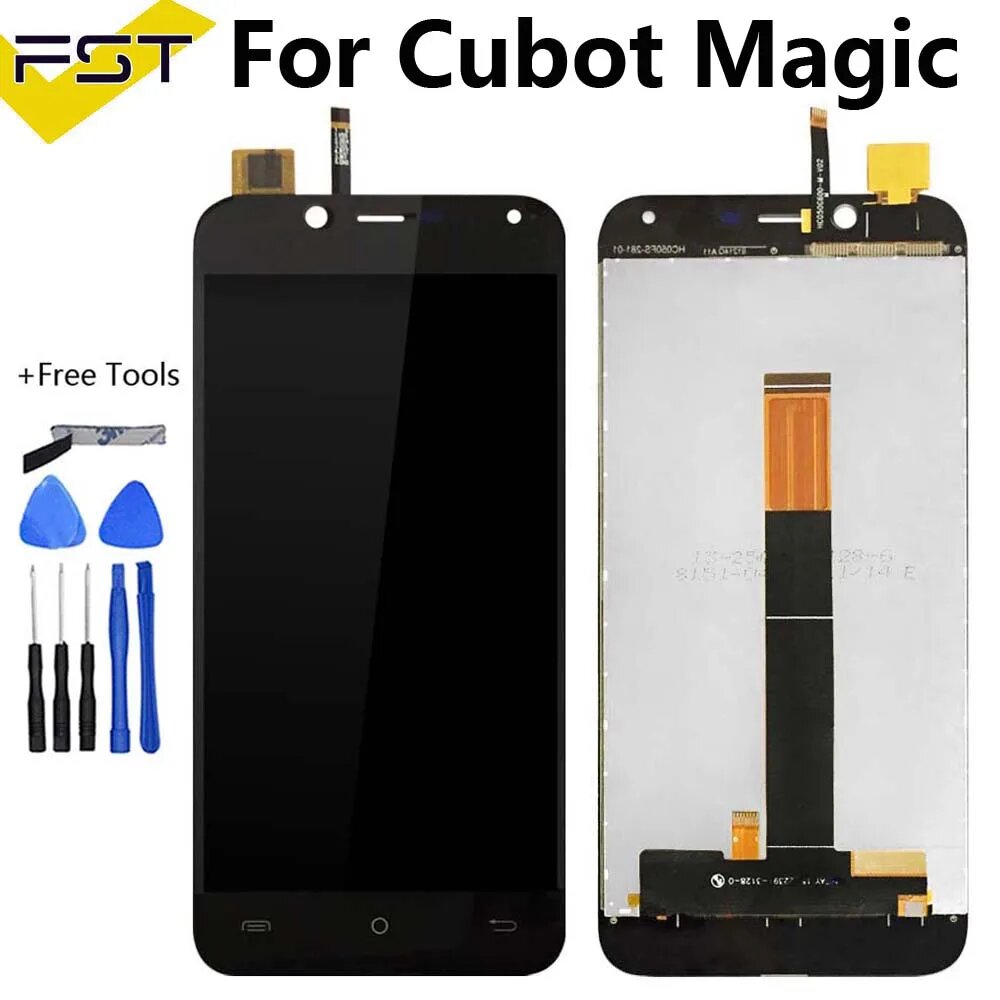 Для Cubot Magic ЖК-дисплей с сенсорным экраном и дигитайзером в сборе, аксессуары для телефонов, инструменты + клей, сенсорный ЖК-дисплей Cubot Magic