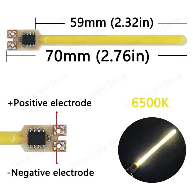 DT&ZM 5-режимный светодиодный метеоритный дождь 70 мм 6500K 70mm, 3-5V 10pcs