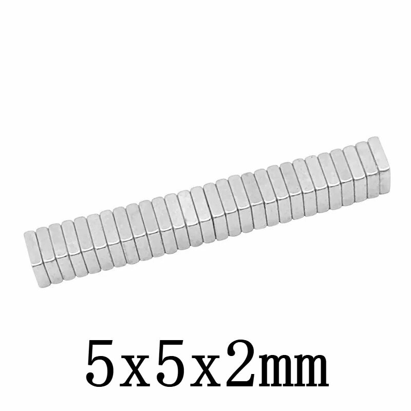 Сильный магнитный блок 5x5x2 мм