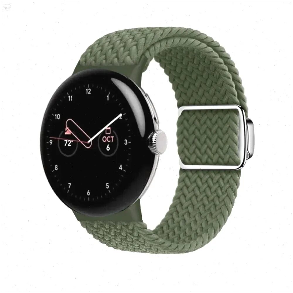 Ремень с плетеными магнитными кольцами Google Pixel Watch 3 45 мм Ремень с заменой браслета с нейлоном Pixel Watch3 45MM