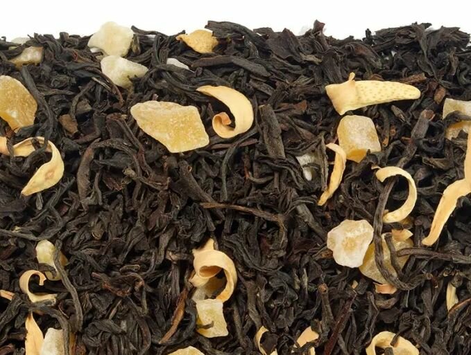 Чай "Манговый раф" от Русской чайной компании, черный, крупнолистовой, с ароматом манго, 100г