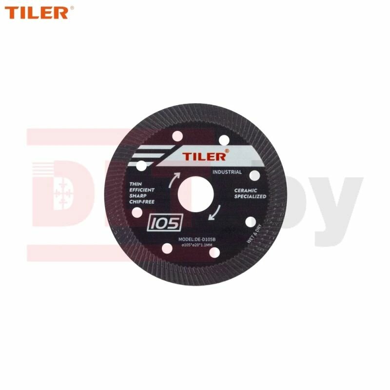 Диск алмазный для плиткореза, Tiler,105х1,2х20мм, арт.5004