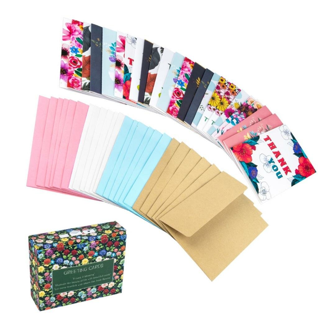 Набор из 24 благодарственных открыток