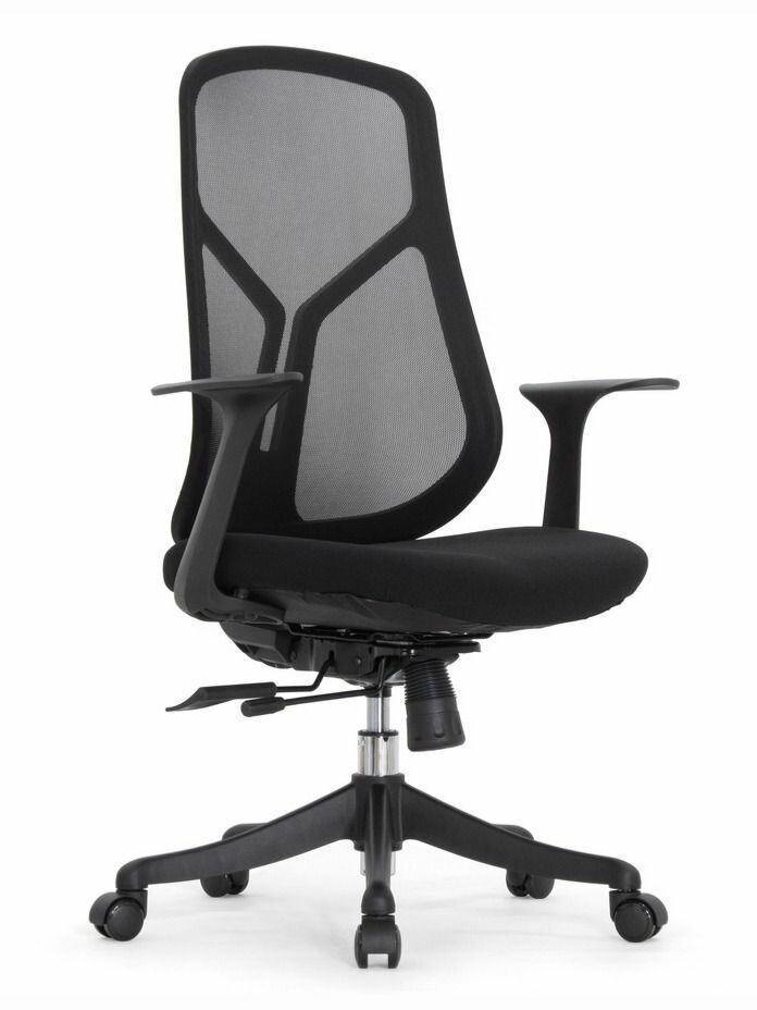 Эргономичное кресло FALTO Kuraj без подголовника - черное, арт. FALTO-210B-K01-LM01