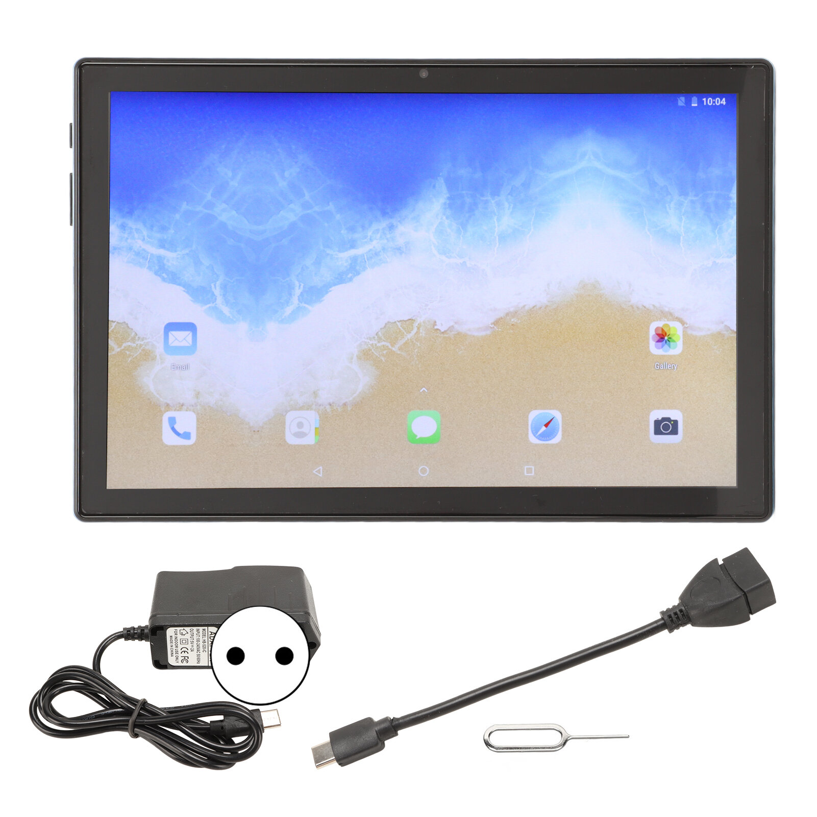 Планшет 10 синий, HD 1920x1200 IPS, 4G, звонки, WiFi 2.4G/5G, Android 12, 6/128 ГБ, 100240В EU