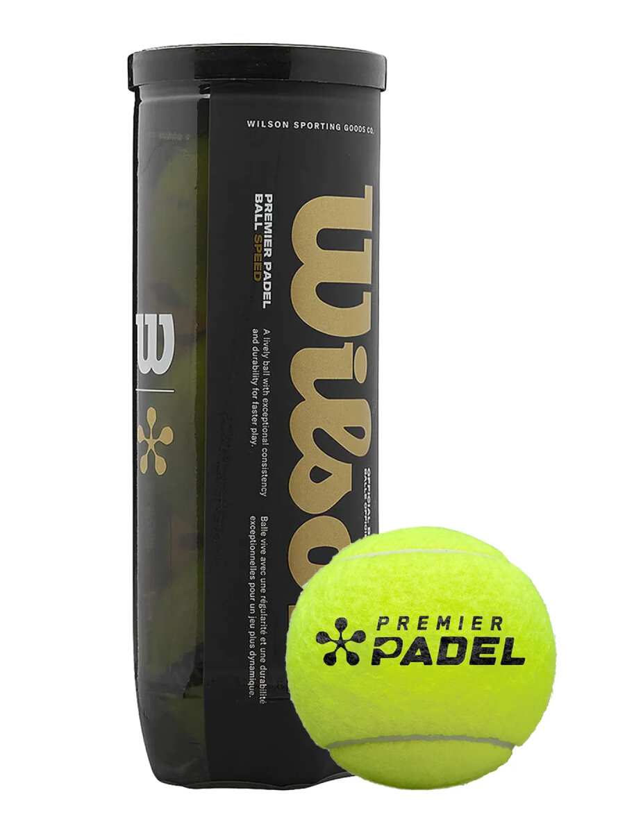 Мячи для падел тенниса Wilson Premier Padel Speed в комплекте 3 мяча