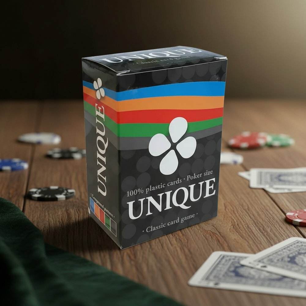 Карточная игра Unique (Uno с картами 100% пластик) 63296 Partida