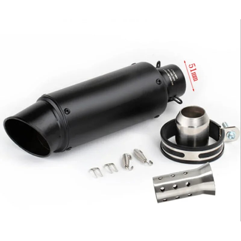 GP-Project Выхлопная Труба Мотоцикла 51 Мм/60 Мм С Глушителем Из Углеродного Черный, D3 51mm