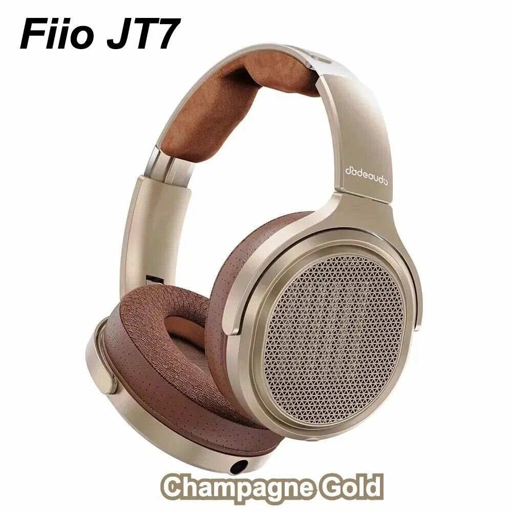 Наушники FIIO JT7 Gold, открытого типа, планарно-магнитный драйвер
