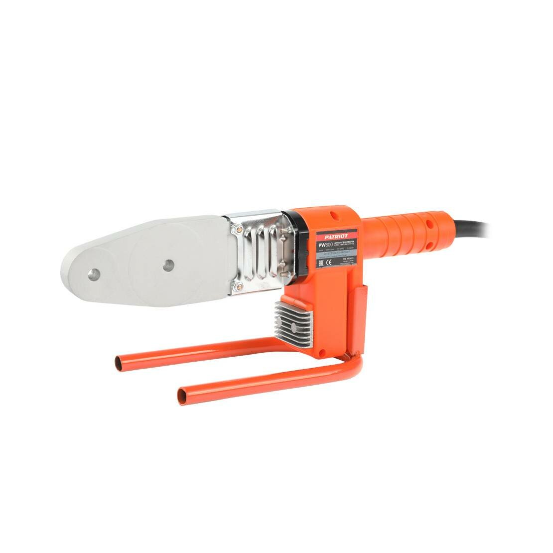 Аппарат для сварки пластиковых труб PATRIOT PW 800, от 100°C до 320°C, 800 Вт, морозостойкий кабель 2 м, оранжевый