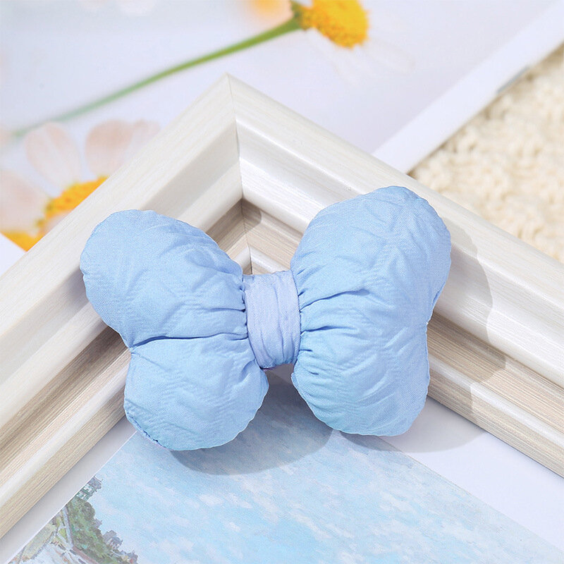 Трёхмерный бантик вафельного цвета с хлопковым наполнителем, аксессуар для волос, детали для рукоделия, декоративные элементы для одежды кукол, материалы для украшения шляп, креативный набор материало