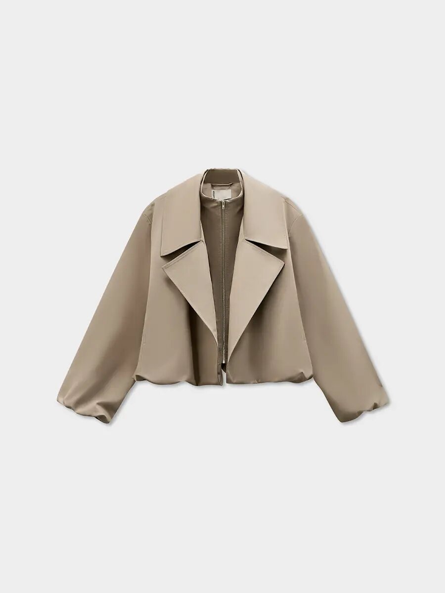 GATE31 Куртка Мельбурн с лацканами (Бежевый-XS)