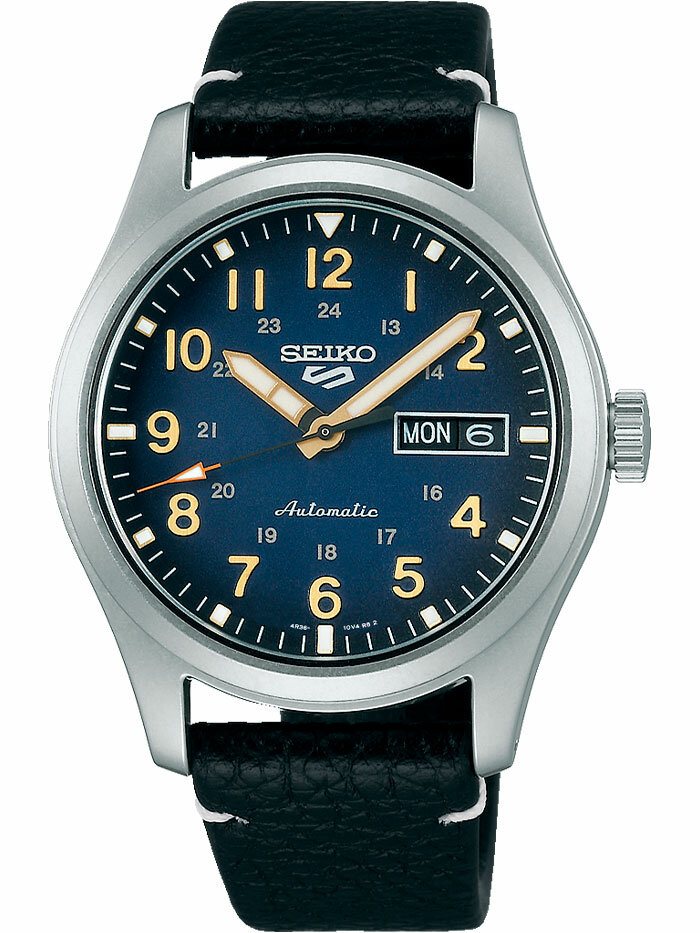 Наручные часы SEIKO 5 Sports, черный, серебряный, синий — фото 1