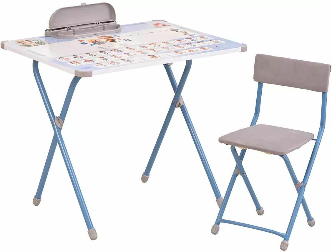 Комплект детской мебели Nika NK75/A. стол-парта с азбукой, высот 580, 625 мм, пенал, стул мягкий